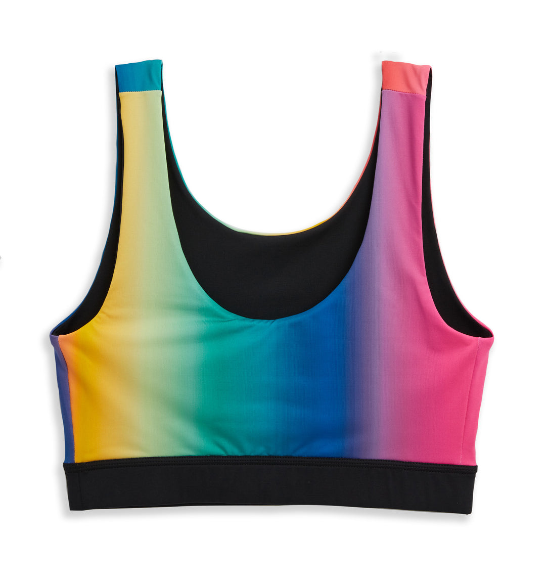 Swim Reversible Sport Top - Melting Rainbow – tomboyx