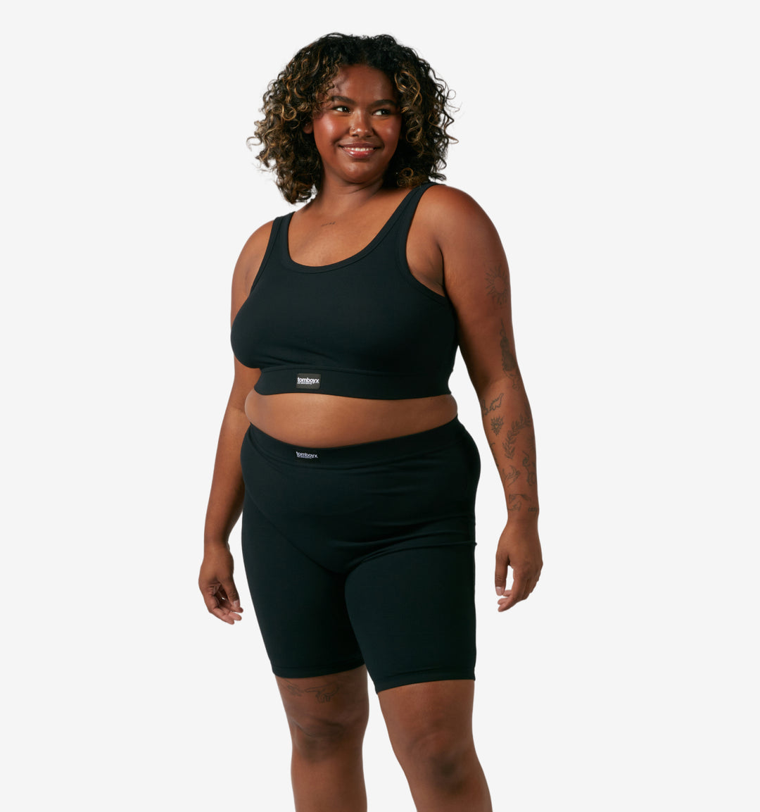 Bamboo Rib 9" Boxer Briefs - Black – tomboyx