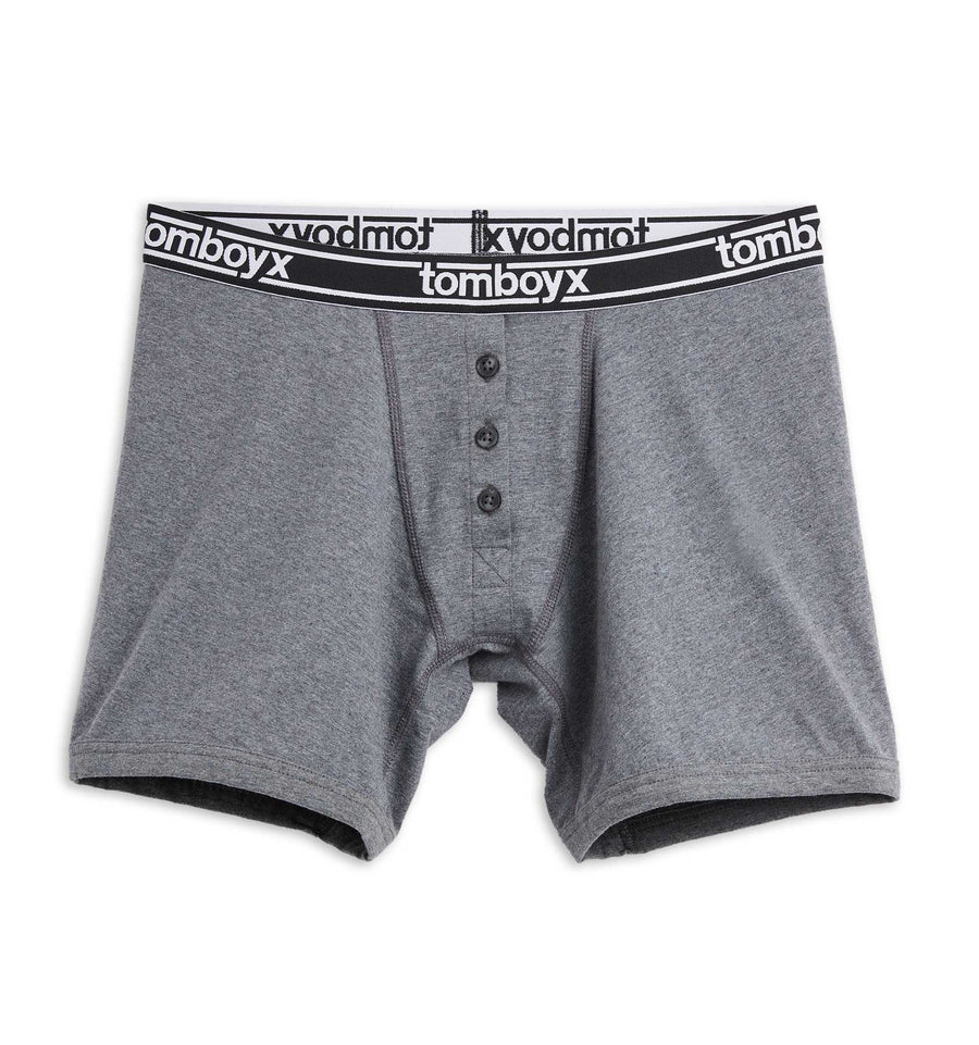 6" Fly Boxer Briefs - Charcoal Logo – tomboyx