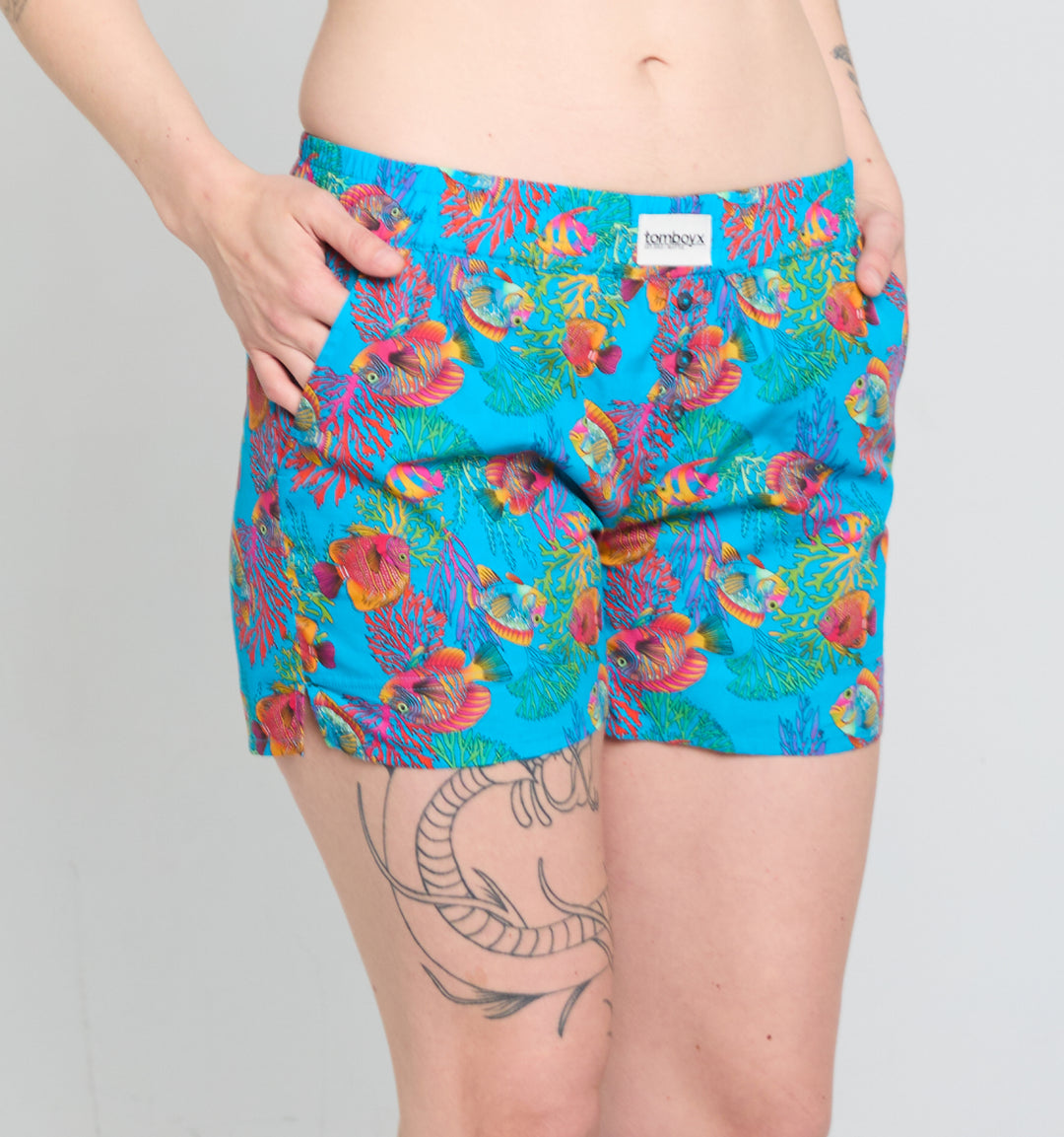 Cotton Woven Boxer - Rainbow Fish – tomboyx