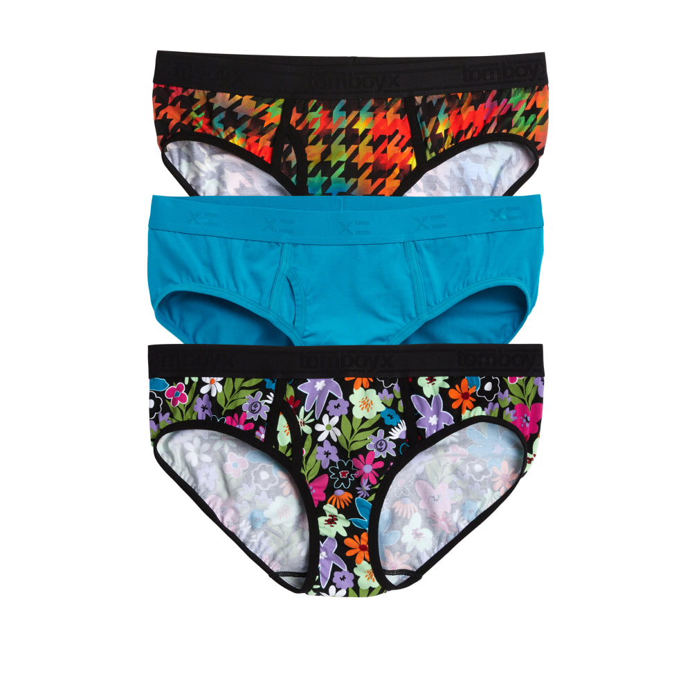 Iconic Briefs 3-Pack - Groovy Rainbow – tomboyx