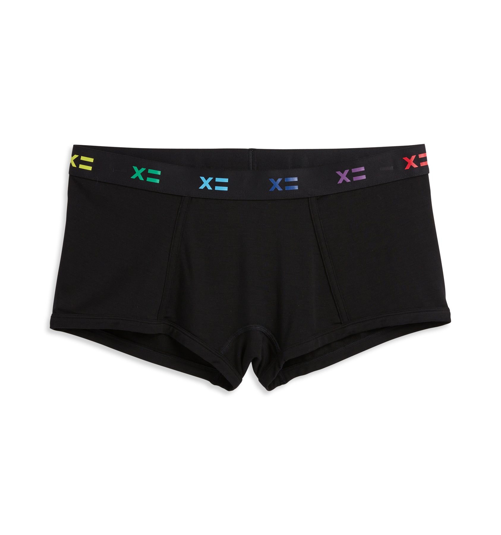 Boy Shorts - TENCEL™ Modal Black X= Rainbow – tomboyx