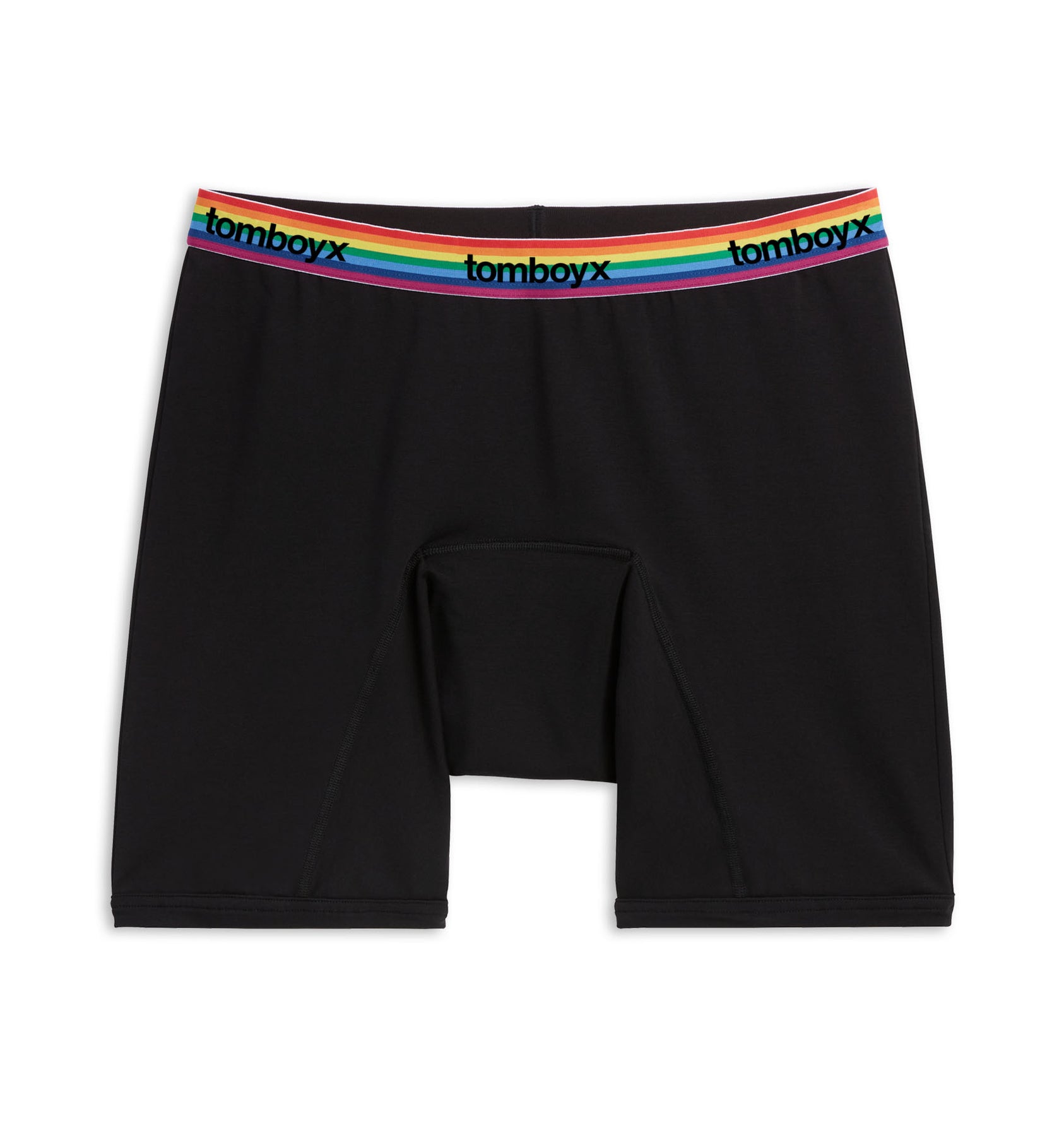 First Line Period 9" Boxer Briefs - Black Rainbow Logo – tomboyx