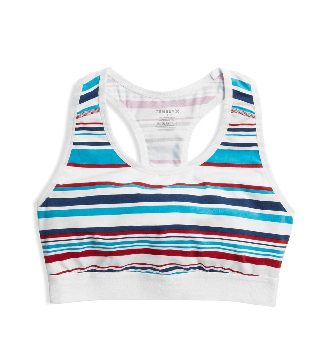 Racerback Soft Bra - Throwback Racer Stripes – tomboyx